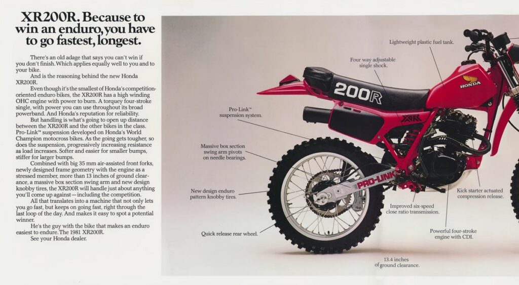 1981 Honda XR200R – XR Specialists Ltd